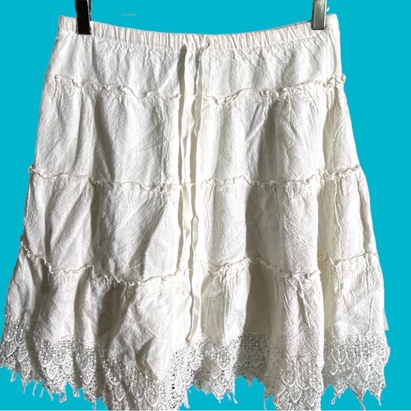 Vintage | Skirts | Vintage Cotton Palm Drawstring Skirt Usa Made Large ...
